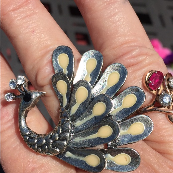 Vintage | Jewelry | Vintage Peacock Ring | Poshmark